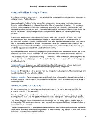 Master Creative Problem Solving Within Teams | PDF | Executive ...