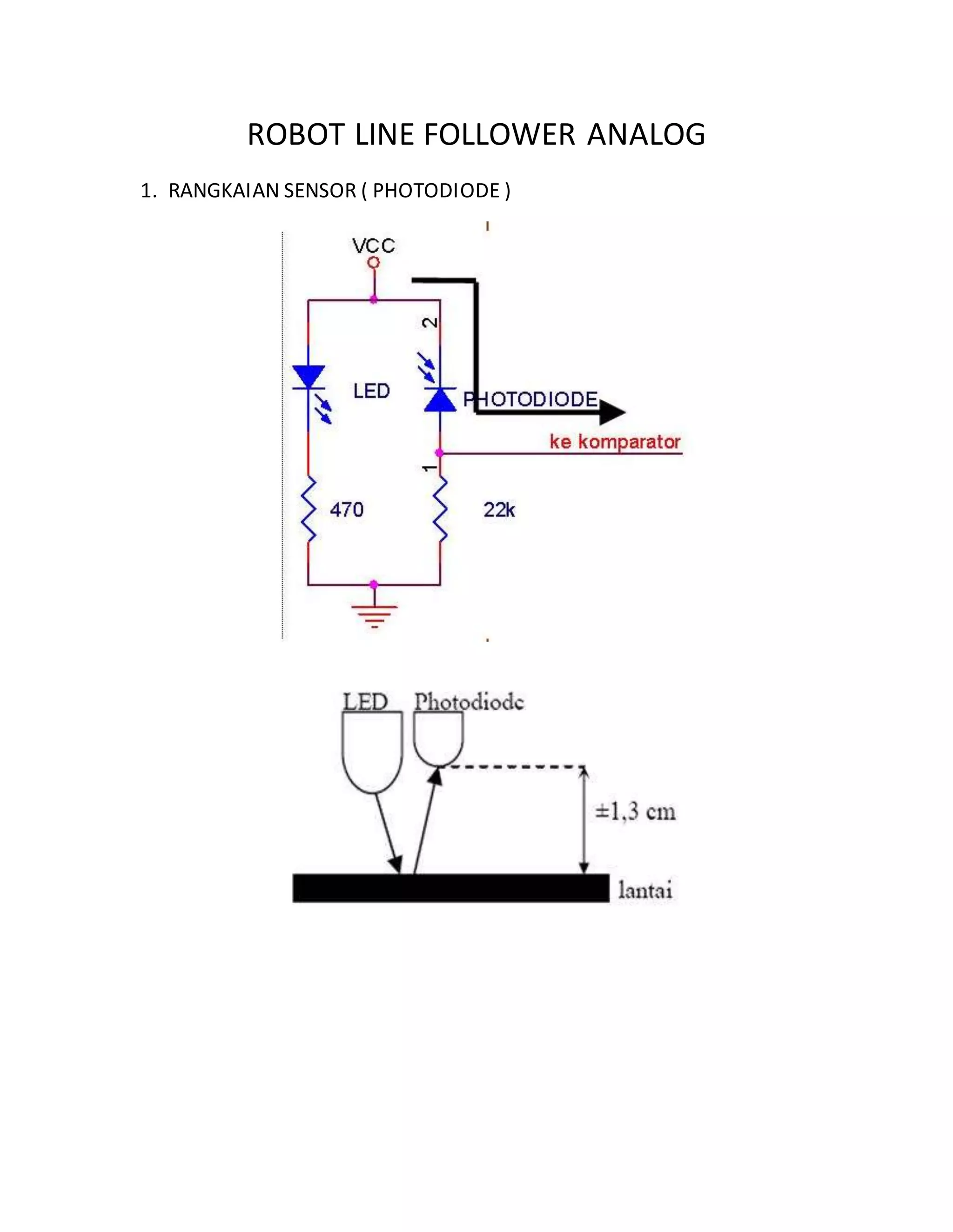 Robot line follower analog | PDF
