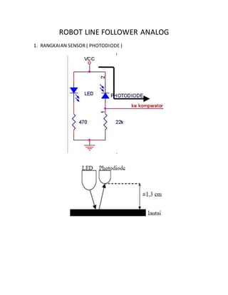 Robot line follower analog | PDF