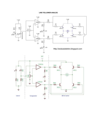 Robot line follower analog | PDF