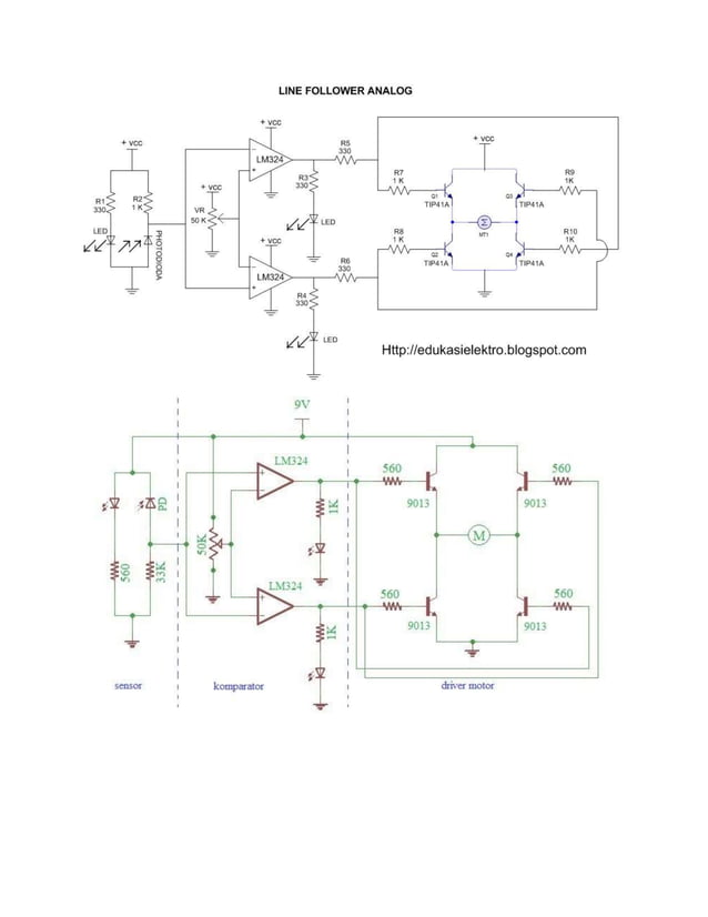 Robot line follower analog | PDF