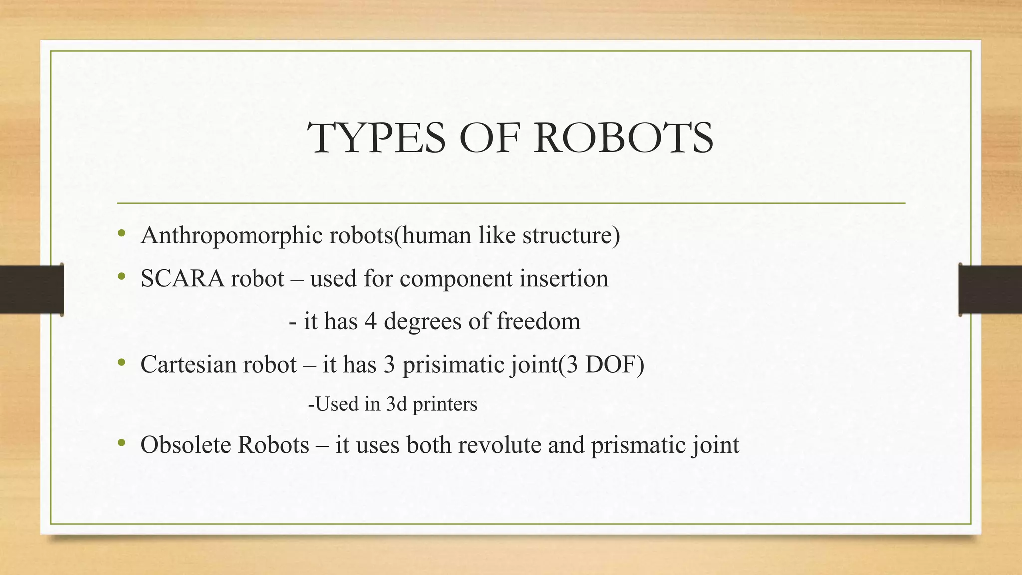 ROBOT MANIPULATOR AND TYPES.pptx