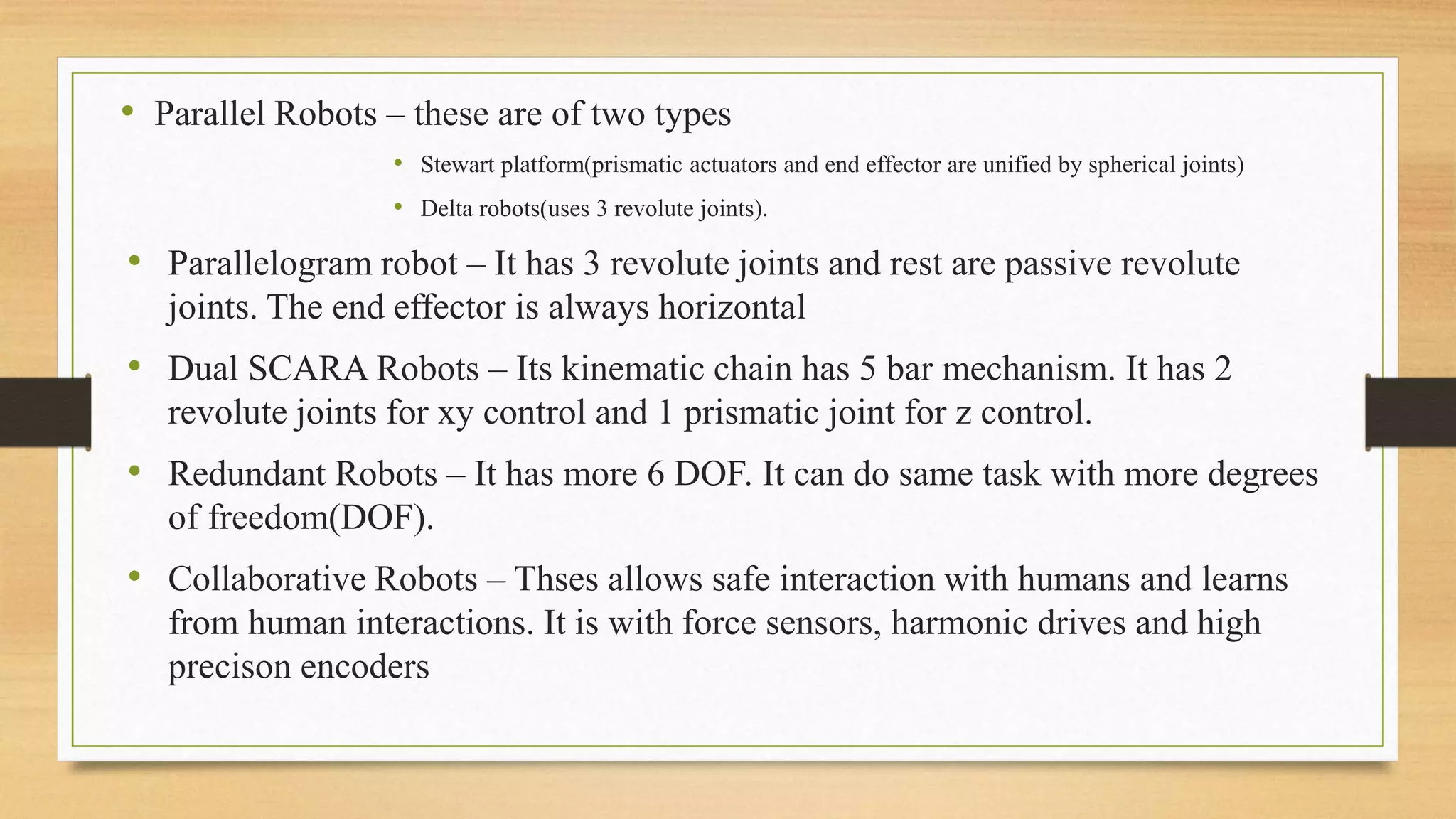 ROBOT MANIPULATOR AND TYPES.pptx