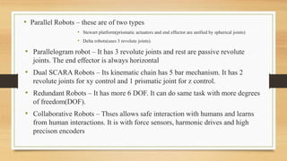 ROBOT MANIPULATOR AND TYPES.pptx