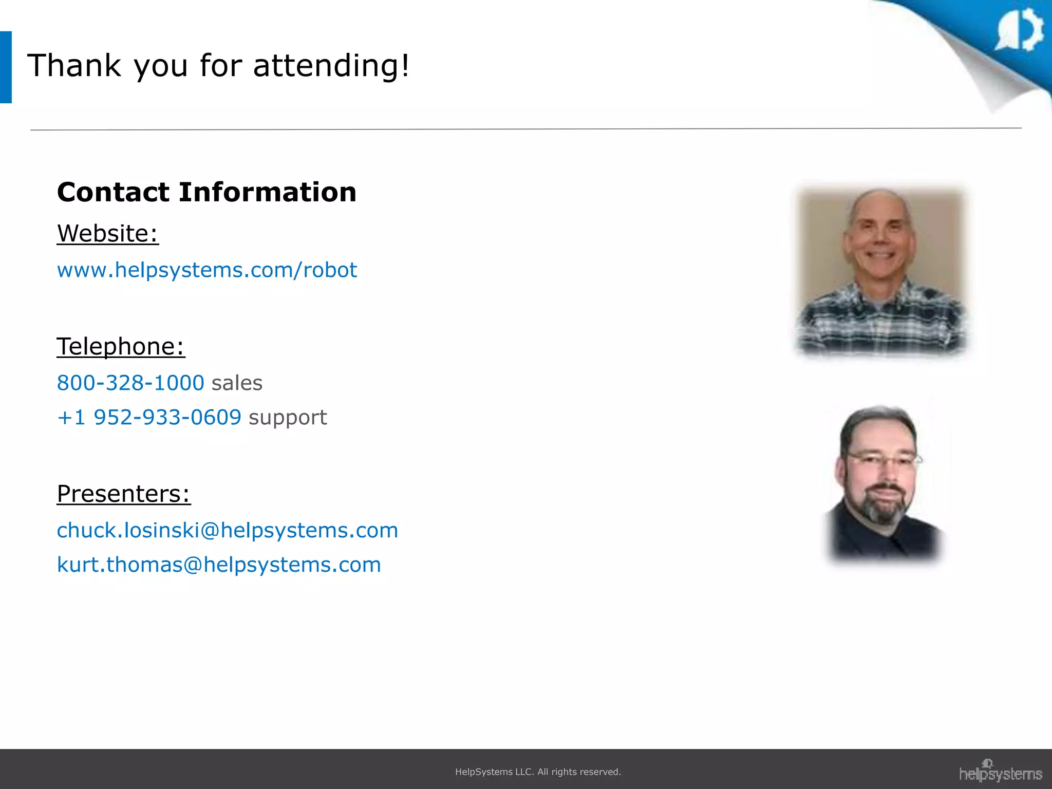 SQL-Based Monitoring with Robot Monitor | PPT