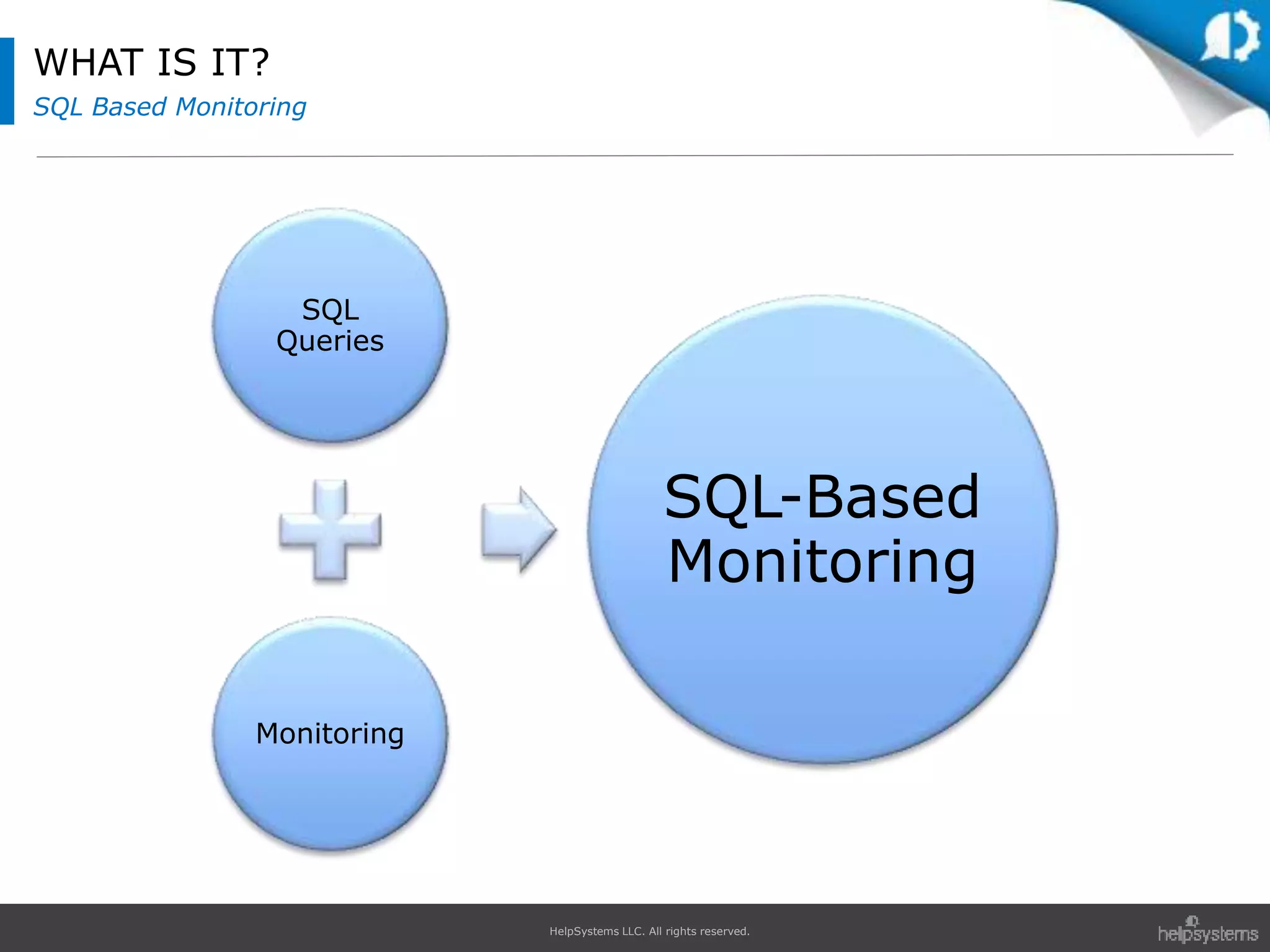 SQL-Based Monitoring with Robot Monitor | PPT | Free Download
