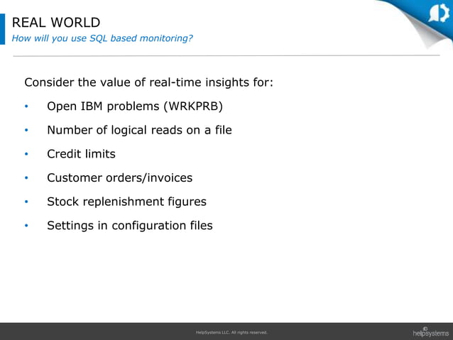 SQL-Based Monitoring with Robot Monitor | PPT