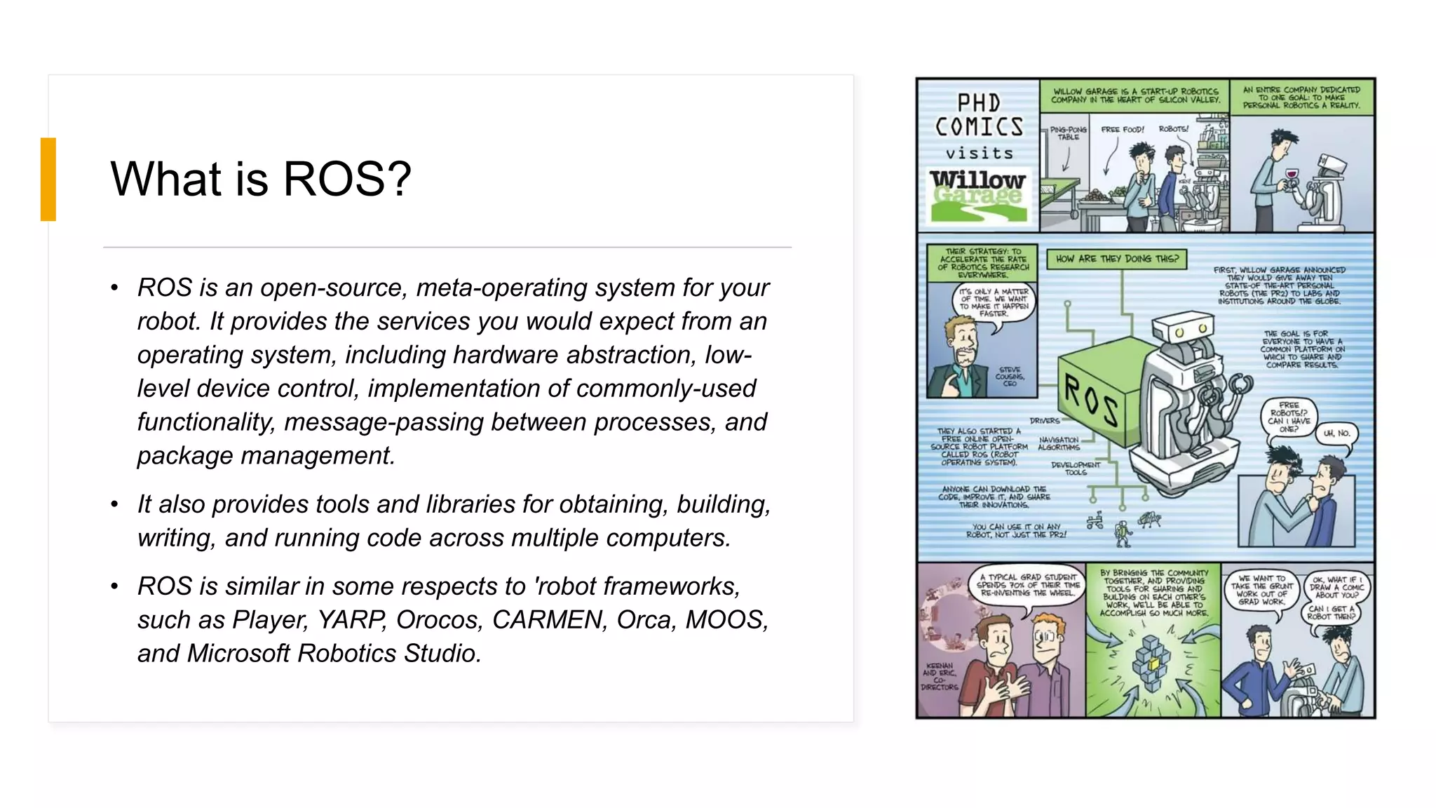 Robot operating system [ROS] | PPTX