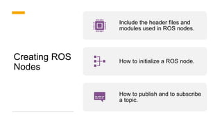 Robot operating system [ROS] | PPTX