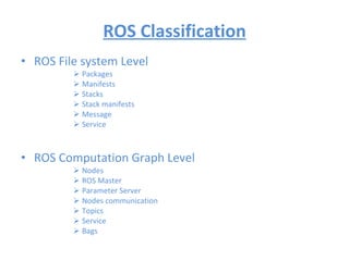 Robot operating systems (ros) overview & | PPT | Operating Systems ...
