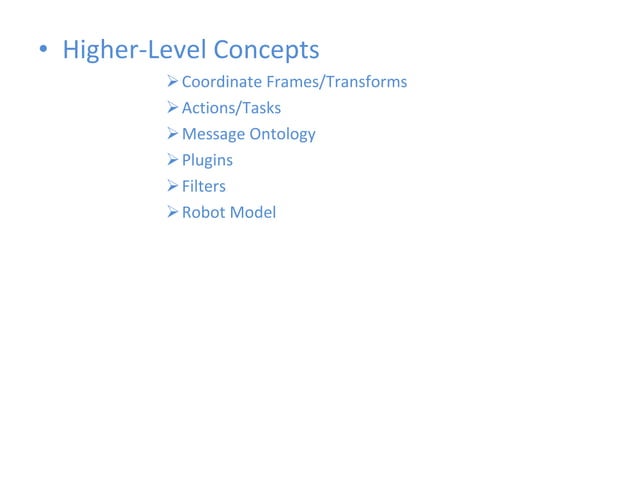 Robot operating systems (ros) overview & | PPT