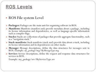 Robot operating systems (ros) overview & (1) | PPT