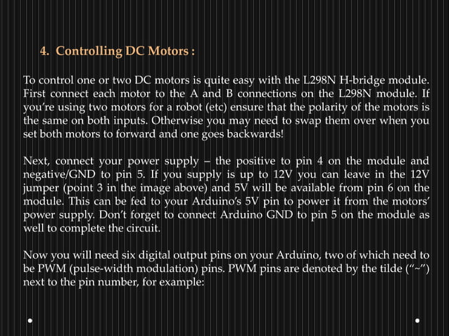 Obstacle Detection Robot Using Ultrasonic Sensor And Arduino Uno Pptx Radio Control