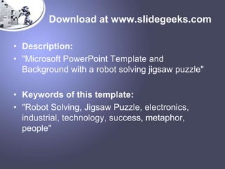 Robot ppt templates | PPTX