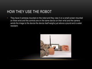 worlds first throwable robot | PPTX