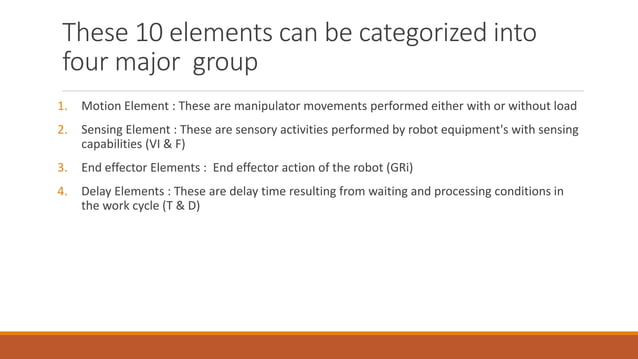 ROBOT CYCLE TIME ANALYSIS | PPTX | Robotics | Technology & Computing