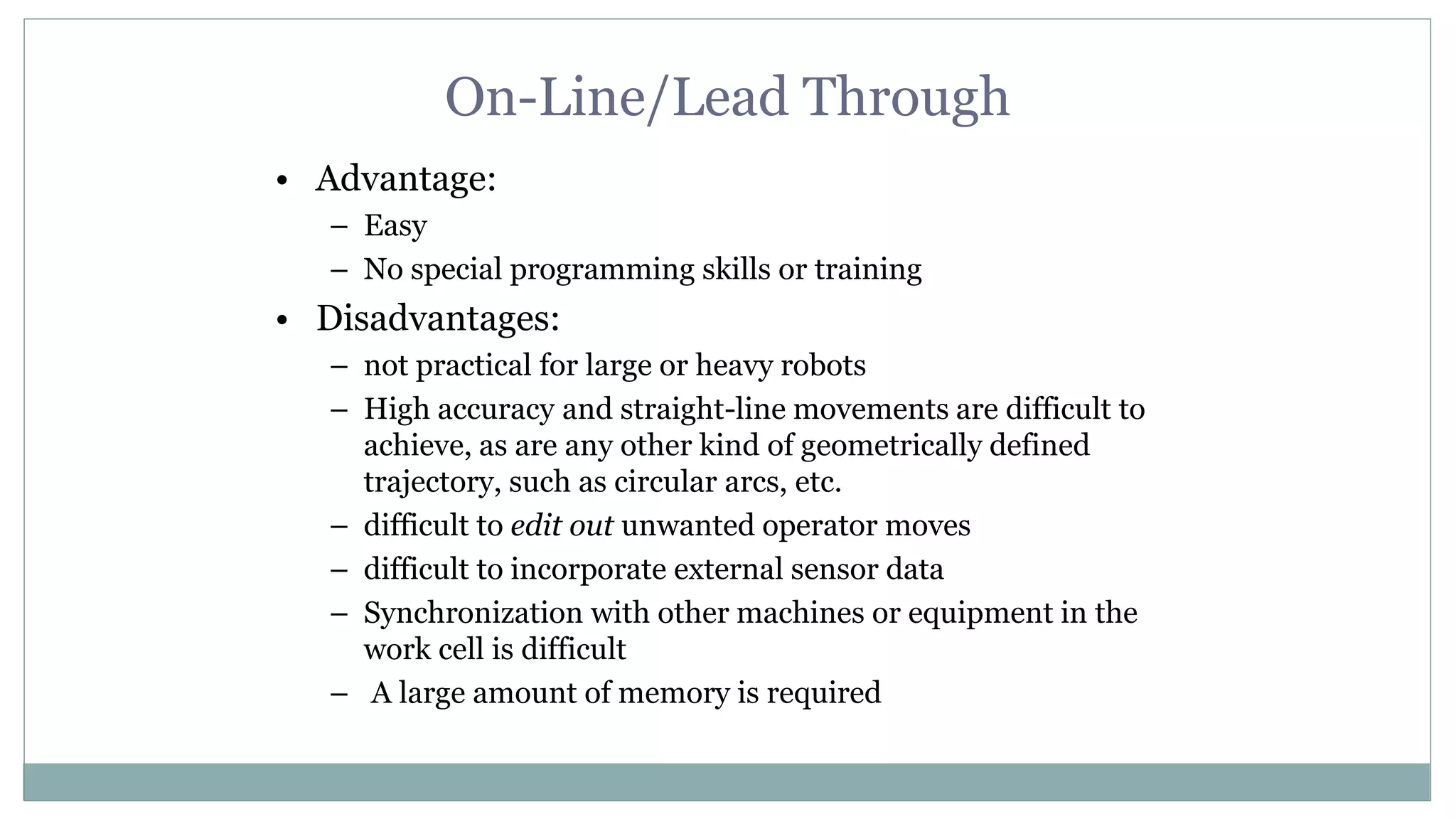 Robot programming | PPTX