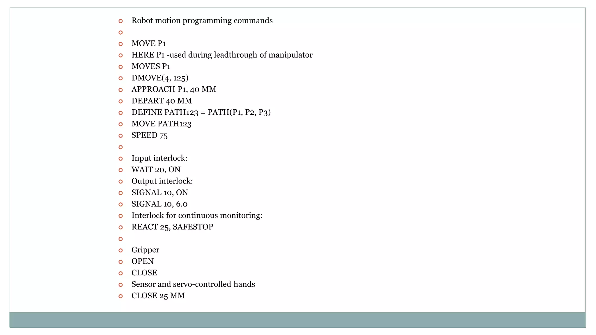Robot programming | PPTX