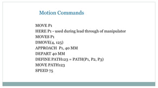 Robot programming | PPTX