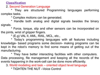 Robot manipulator Programming & its languages - 2.pptx