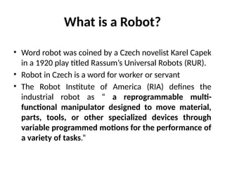 ROBOT Programming by kadapana pavan kumar reddy.pptx