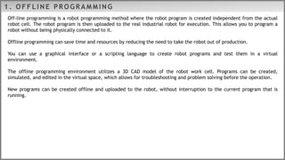 Robot Software Functions (By Dr. J. Jeya Jeevahan) | PPT