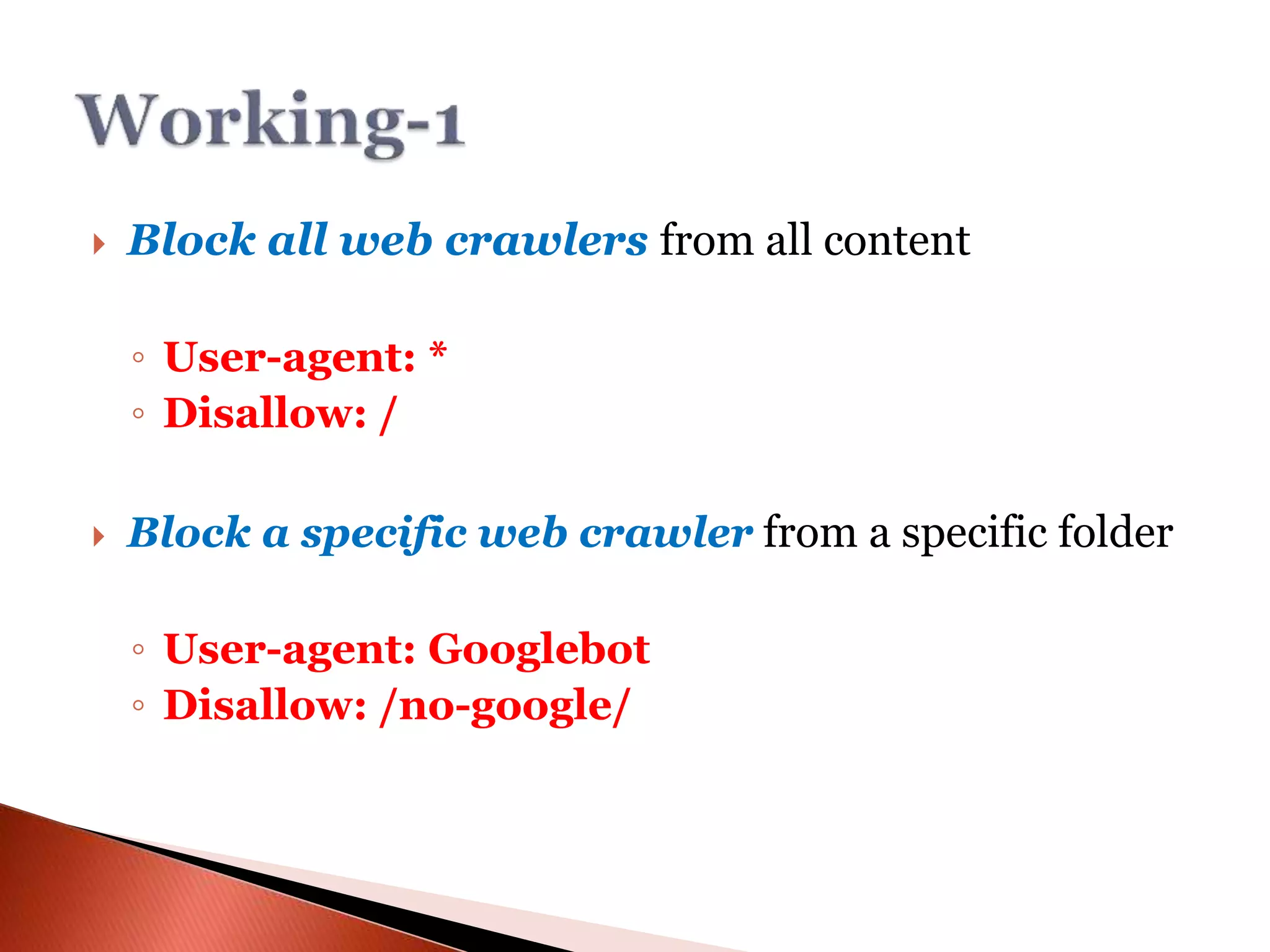 Robots.txt - Control What Crawler Can See | PPT