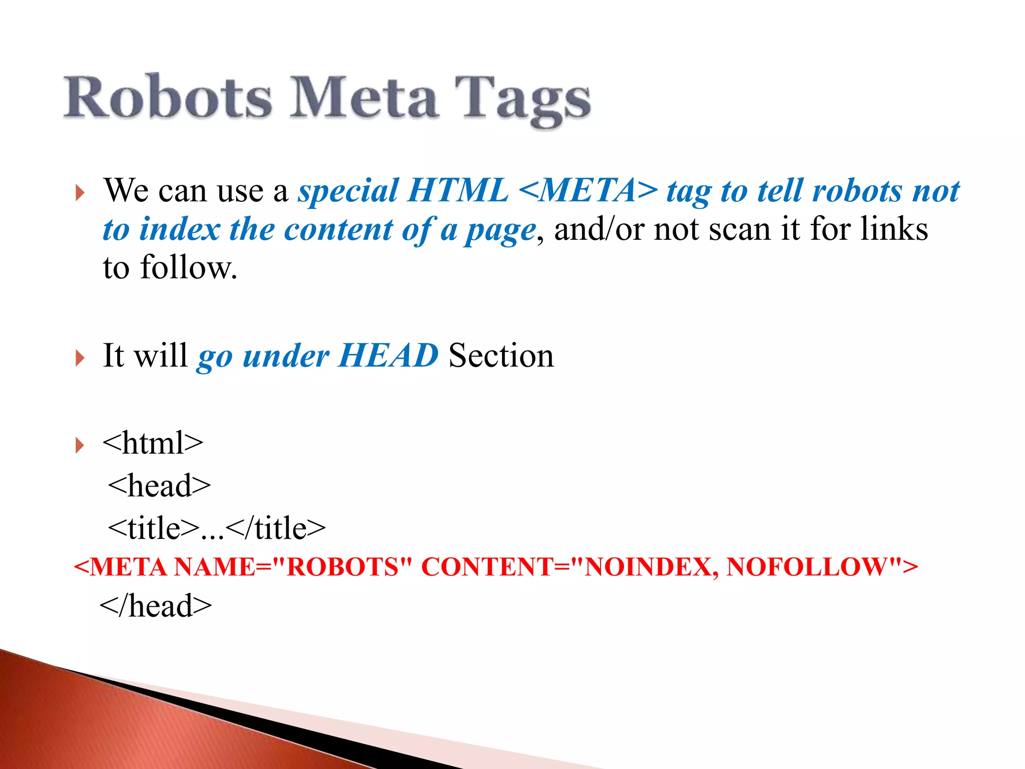 Robots.txt - Control What Crawler Can See | PPT