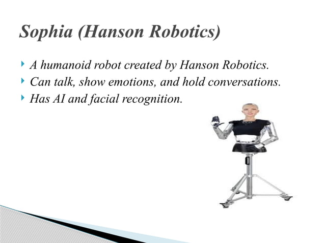 What is Robotics and examples of different robots | PPTX