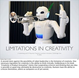 Towards Robotics Leadership: An Analysis of Leadership Characteristics ...