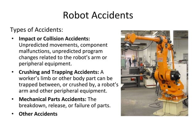Robot Safety | PPTX | Robotics | Technology & Computing