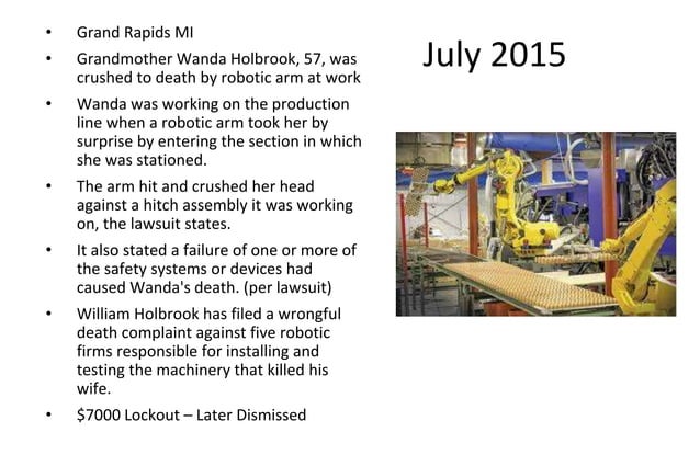 Robot Safety | PPTX | Robotics | Technology & Computing