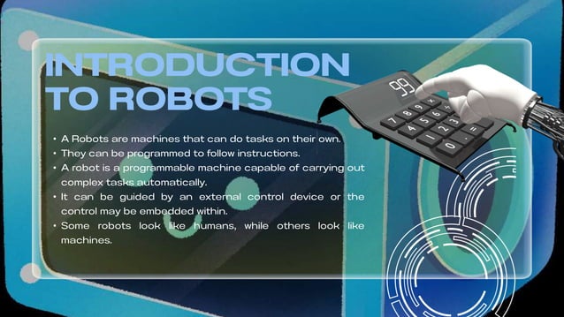 Robots Presentation - A small powerpoint presentation to show brief ...