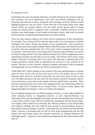 Robots a threat_or_an_opportunity_m2_deipm | PDF | Robotics | Technology & Computing