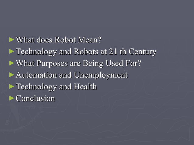 Robots & Automation | PPT