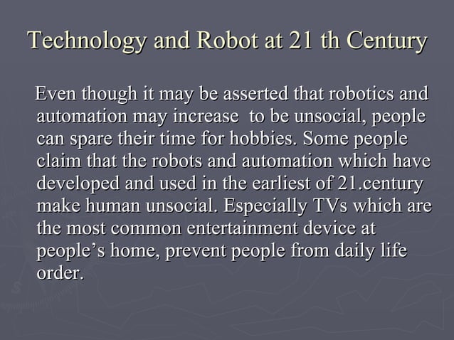 Robots & Automation | PPT