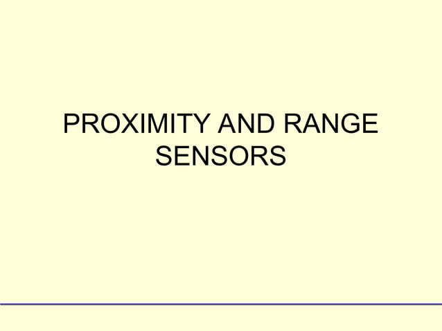 Robot Sensing, Sensors used in industrial applications.ppt | Computer Peripherals | Computing