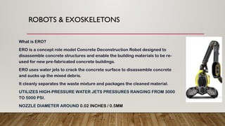 ROBOTS & EXOSKELETONS for advance in civil | PPTX