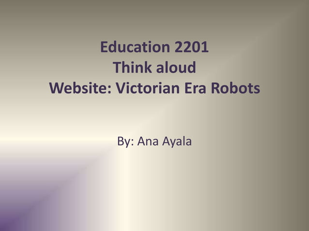Victorian Robots | PPT