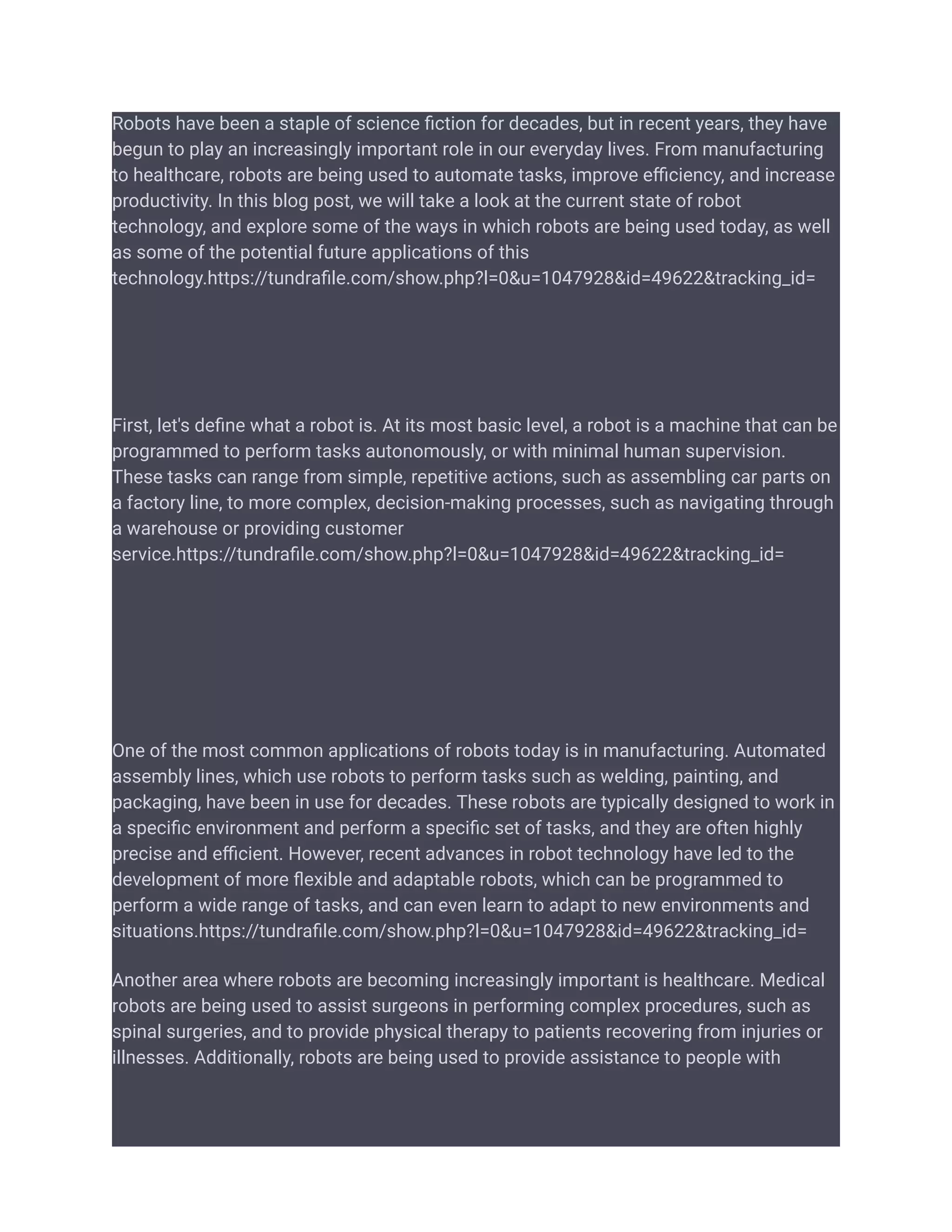 The future of robotics | PDF