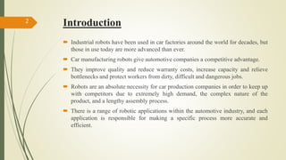 Robots in automotive industry | PPTX