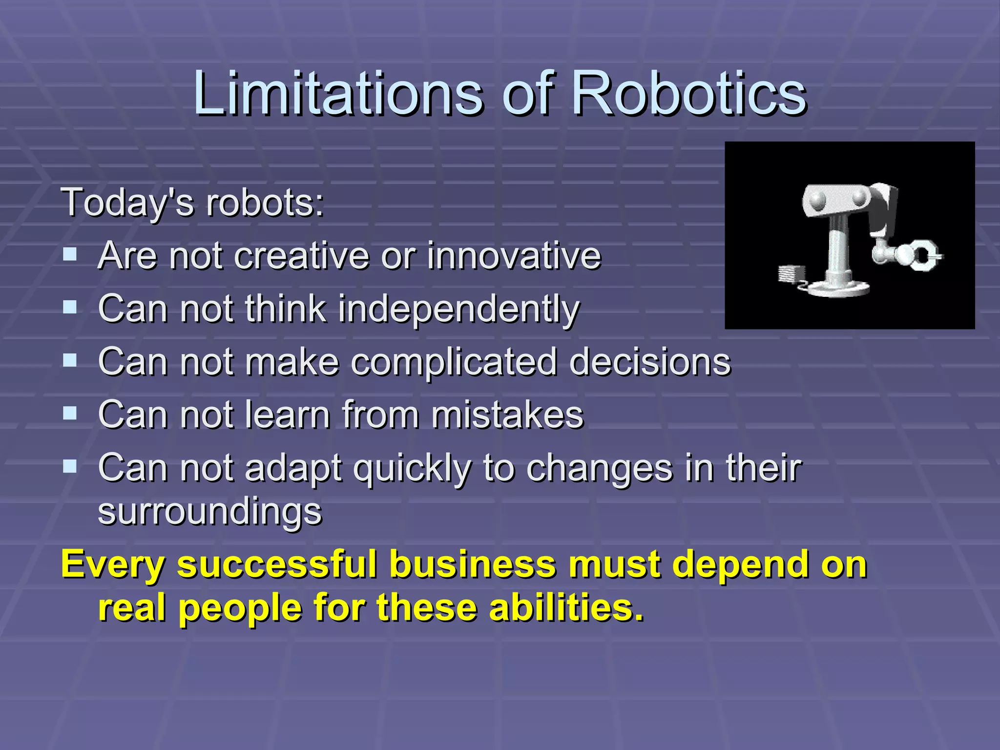 Robots in manufacturing | PPT