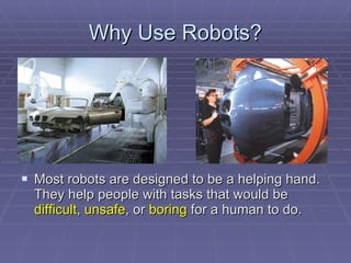 Robots in manufacturing | PPT