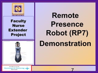 Robots in nursing education | PPT