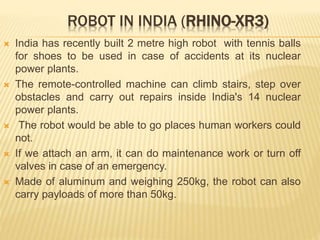 seminar on Robots in radioactive environment | PPTX