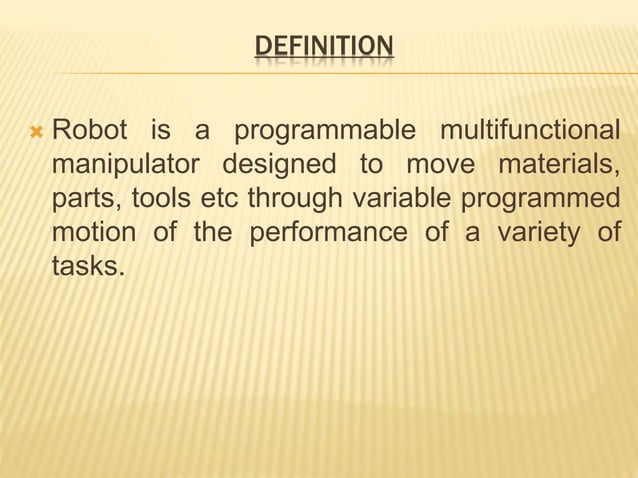 seminar on Robots in radioactive environment | PPTX | Robotics | Technology & Computing