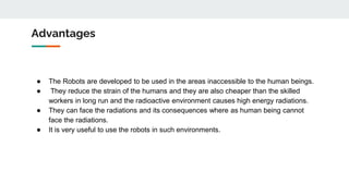 Robots in radio active environments | PPTX