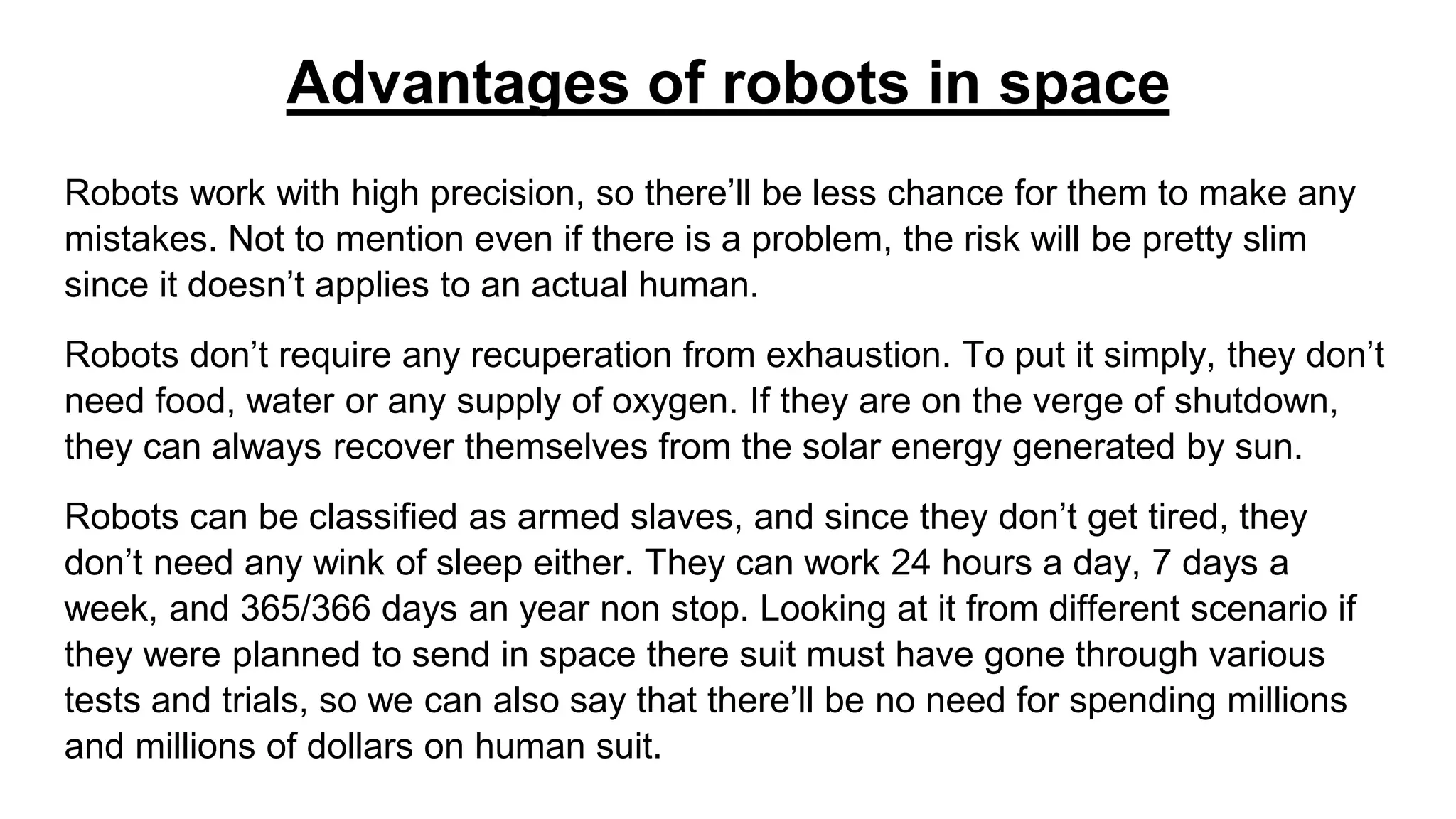 Robots in Space-1 | PPTX