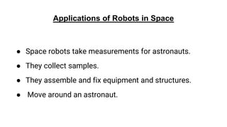 Robots in Space-1 | PPTX