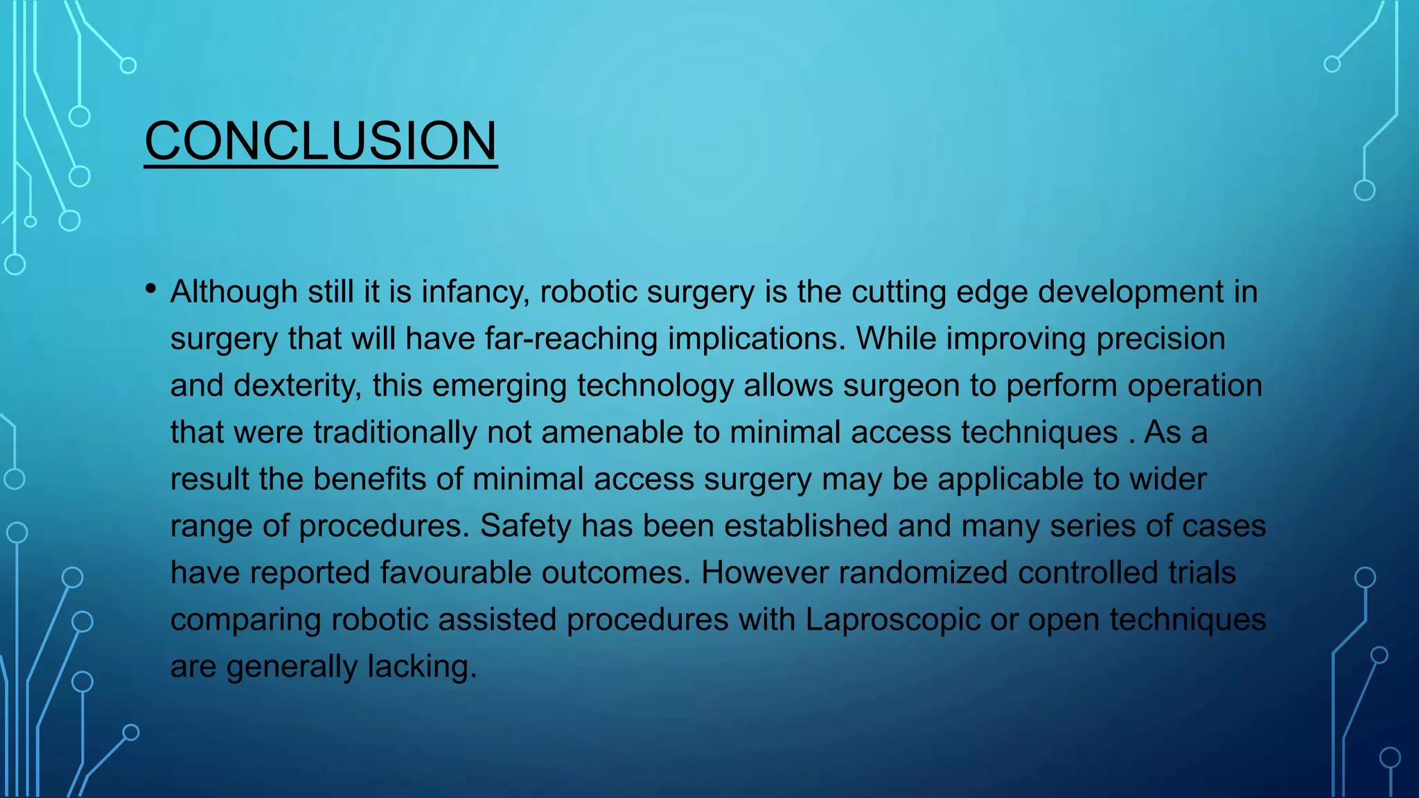 Robots in surgery | PPTX